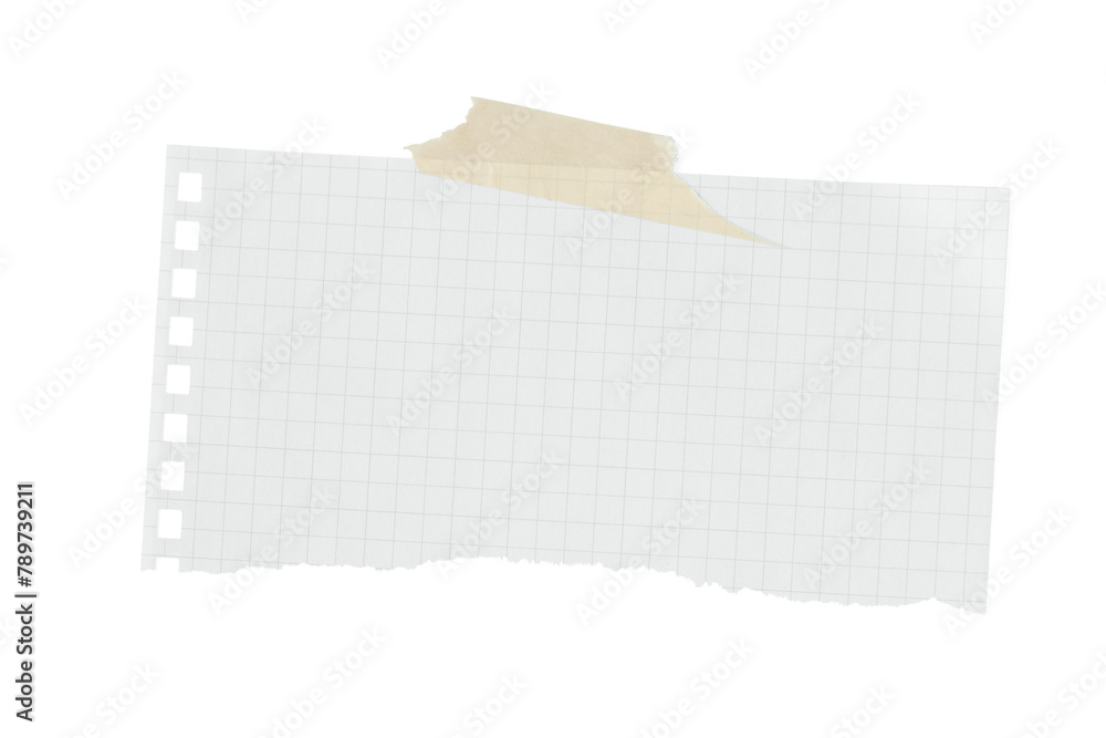 Ripped grid png paper, wall decoration on transparent background Stock ...