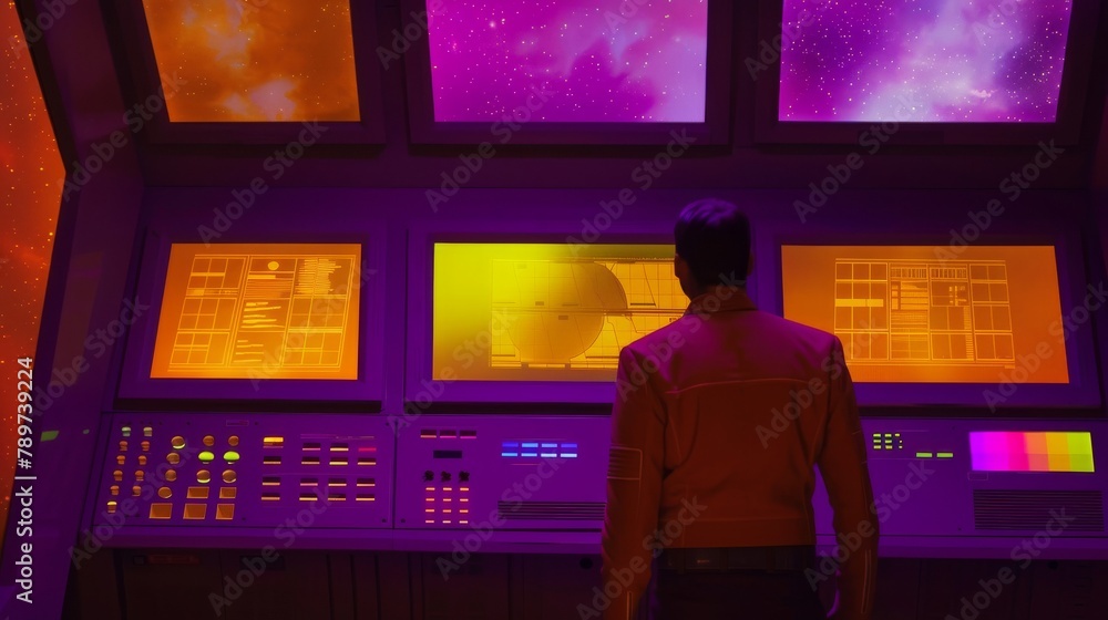 Arranges a scene at a science museum exhibit on dark matter, where ...