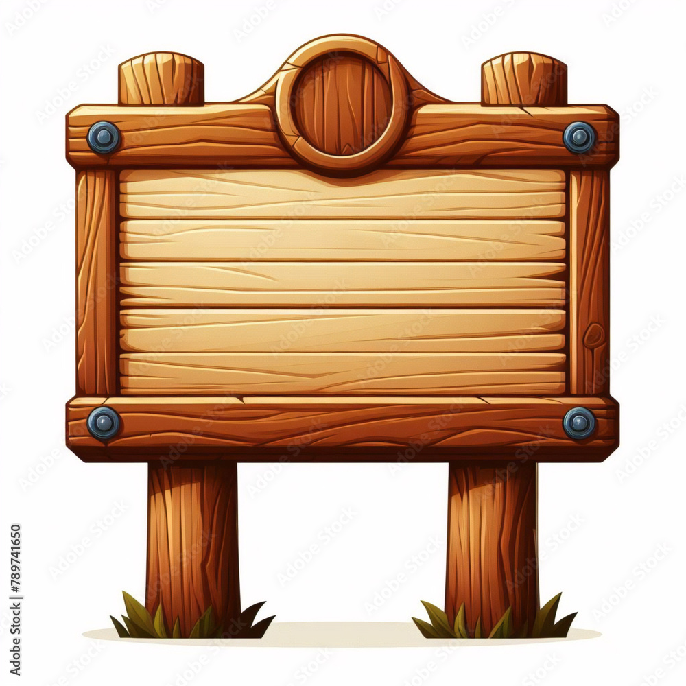 Blank empty wooden rustic signage sign board signpost post wood on ...