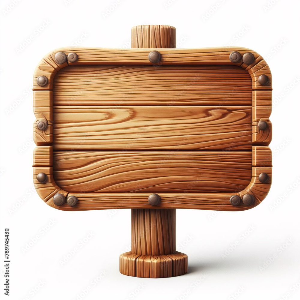 Blank empty wooden rustic signage sign board signpost post wood on ...