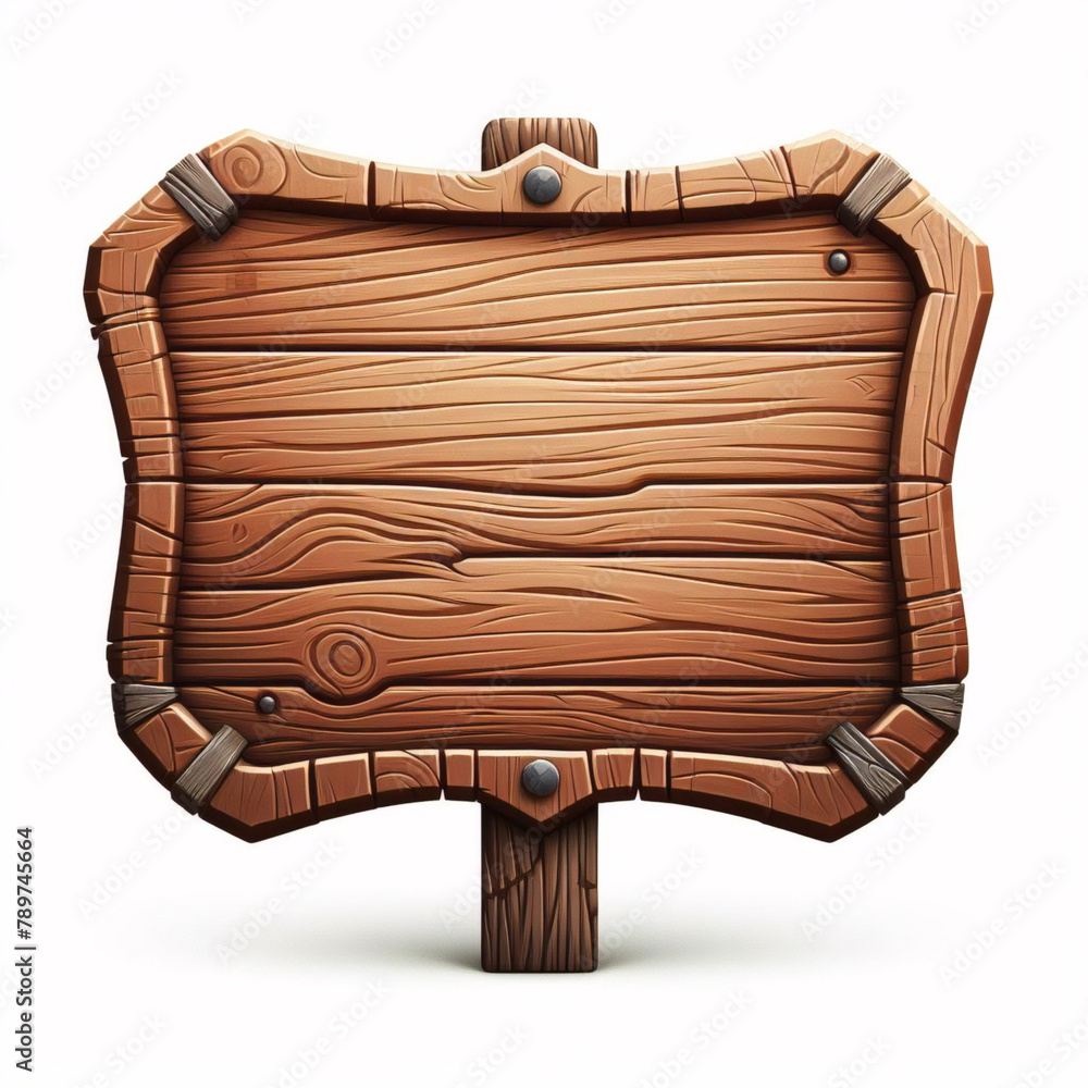 Blank empty wooden rustic signage sign board signpost post wood on ...