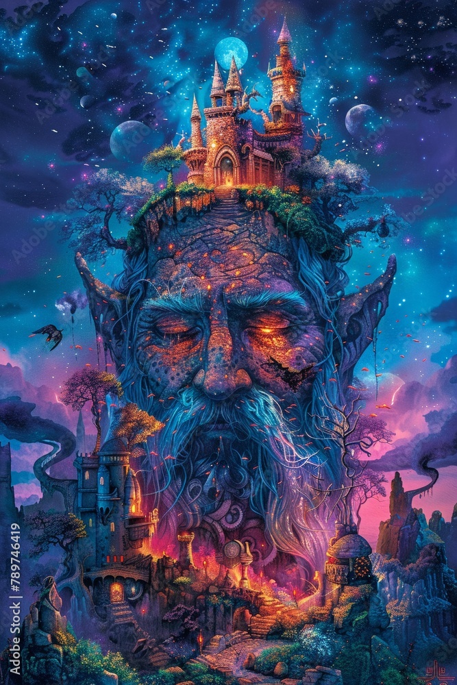 Druid tattoo face, spaceship, Fight for Fortune, Entwines, Cursed ...