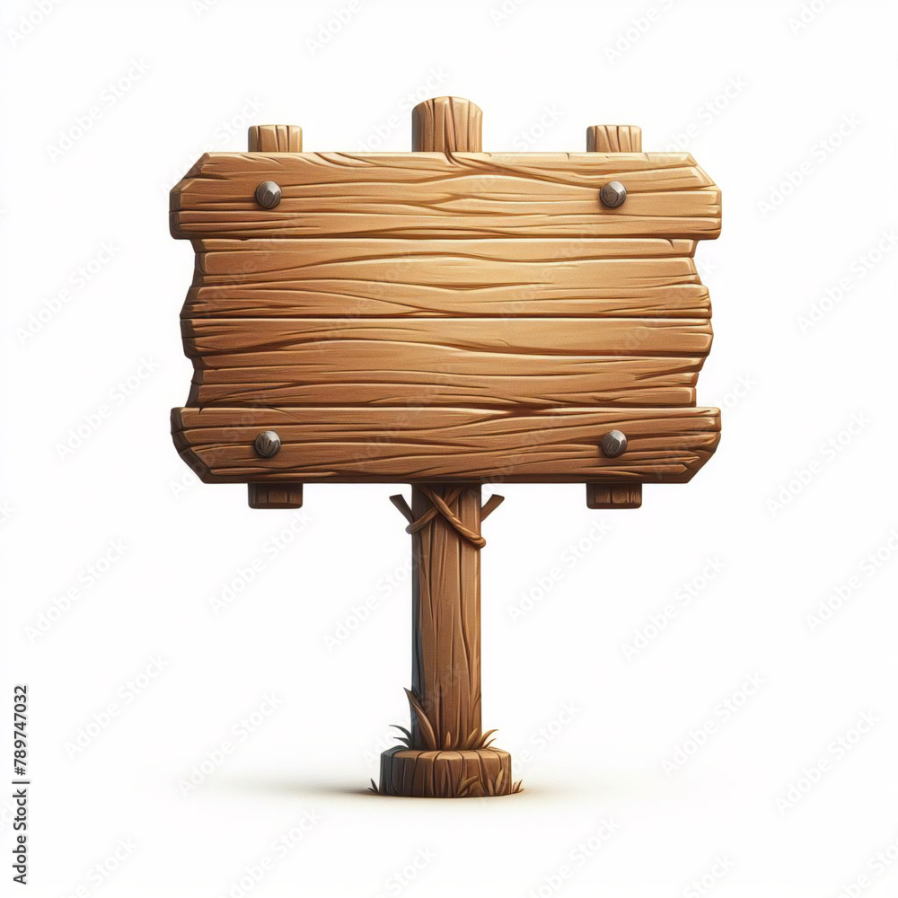 Blank empty wooden rustic signage sign board signpost post wood on ...