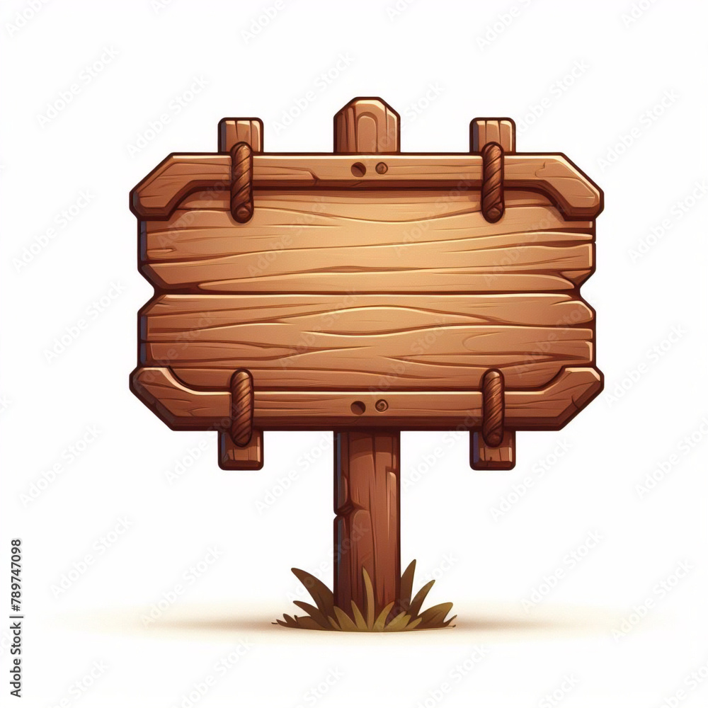 Blank empty wooden rustic signage sign board signpost post wood on ...