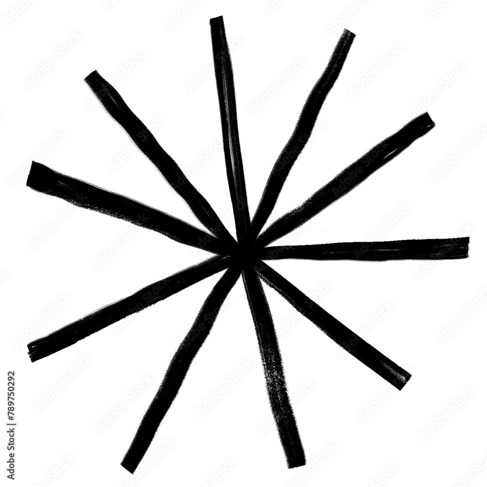 Asterisk doodle png sticker, drawing illustration, transparent ...