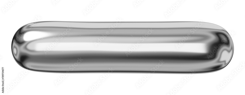 Underscore symbol png sticker, 3D chrome metallic balloon design ...