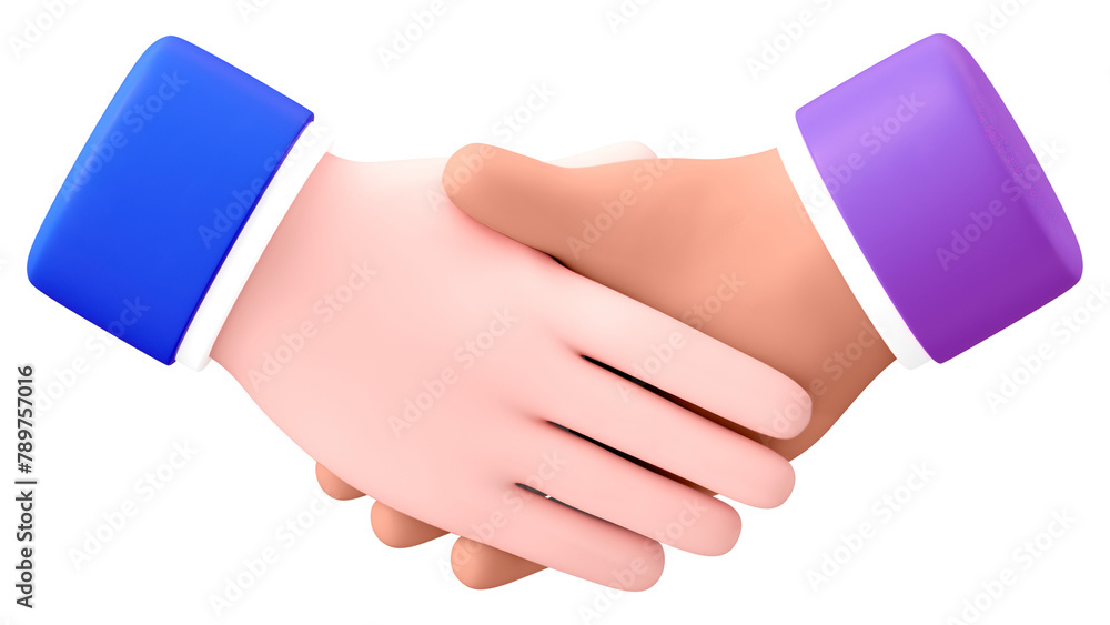 Business handshake png 3D sticker, transparent background Stock ...