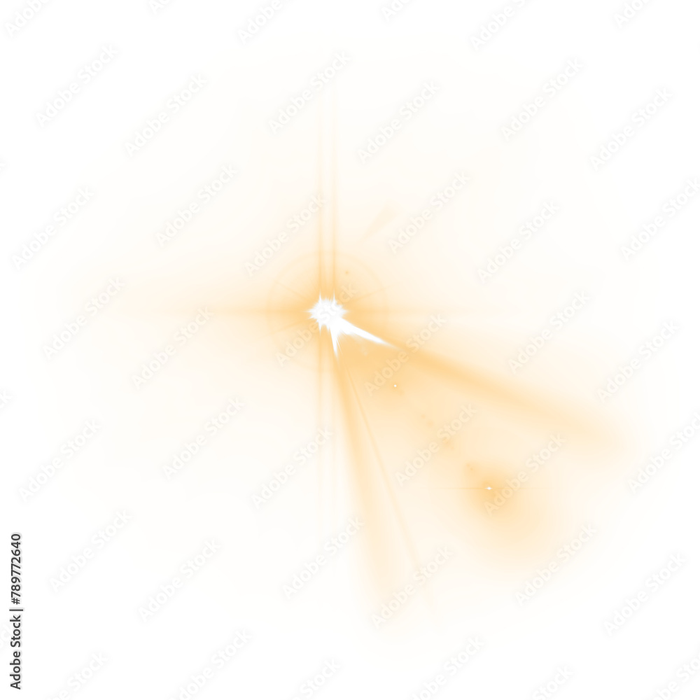 Sunburst png yellow light effect sticker, transparent background Stock ...