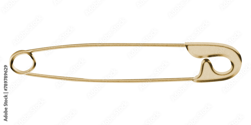 Gold safety pin png sticker, transparent background Stock Illustration ...