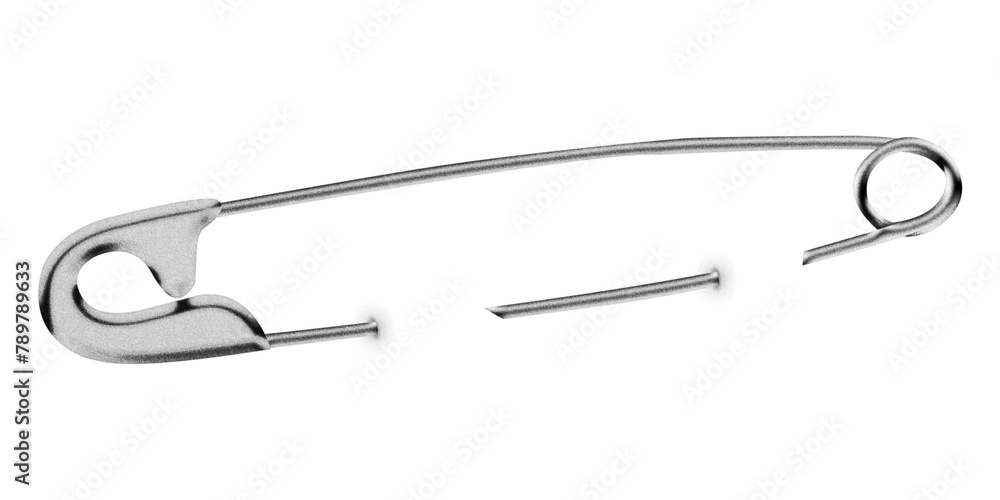Silver safety pin png sticker, transparent background Stock ...