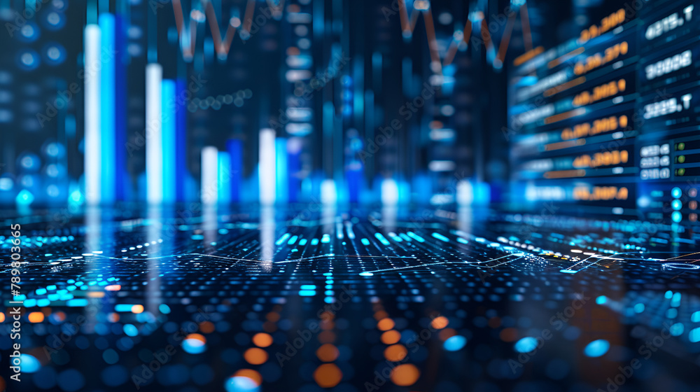 Stereoscopic data chart, visual data screen,data table, Visual data ...