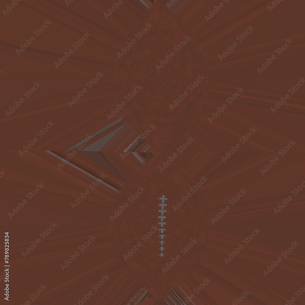 football texture map for 3D assets Stock Illustration | Adobe Stock