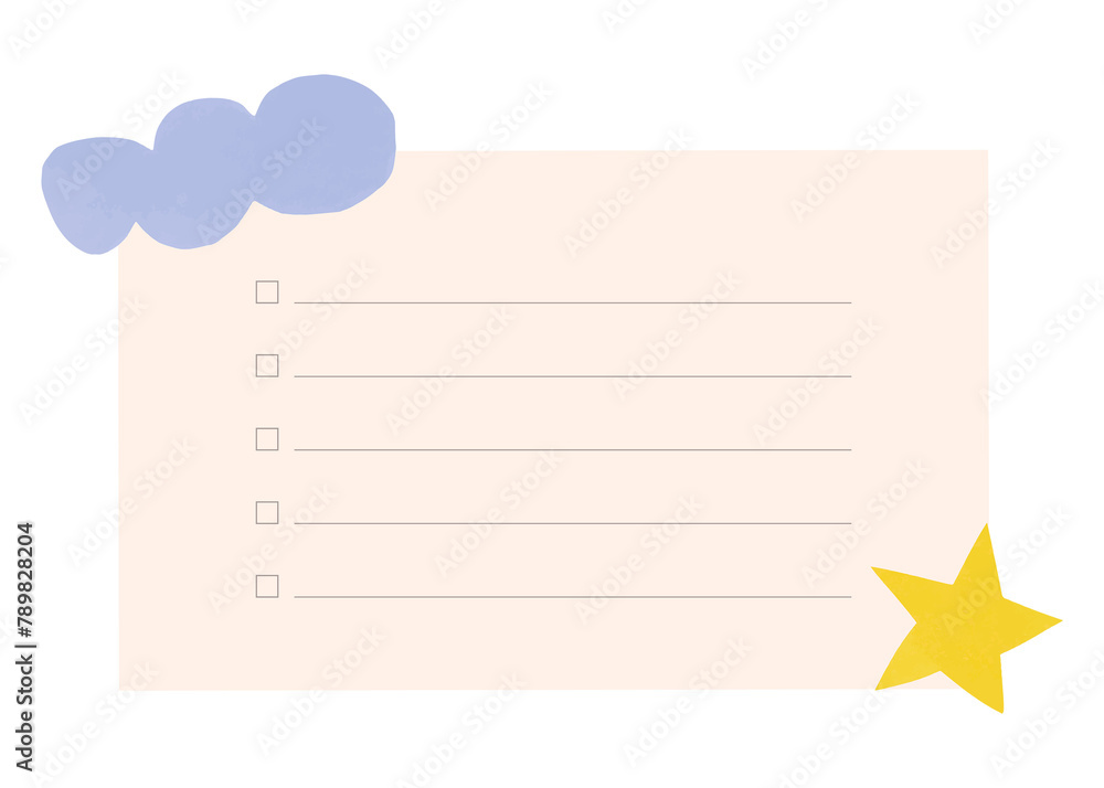 Checklist png sticker on transparent background Stock Illustration ...