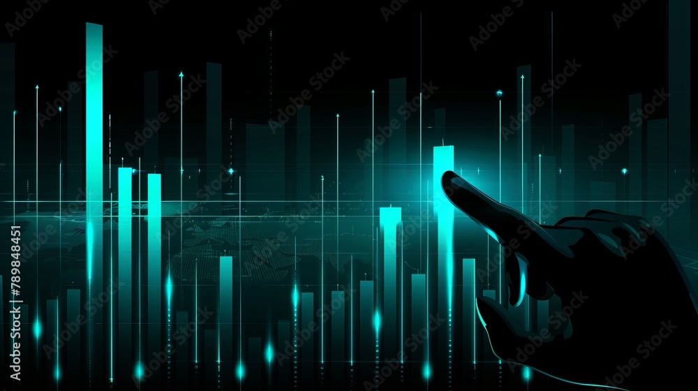 Communication network concept, Data analyzing overlay background with ...