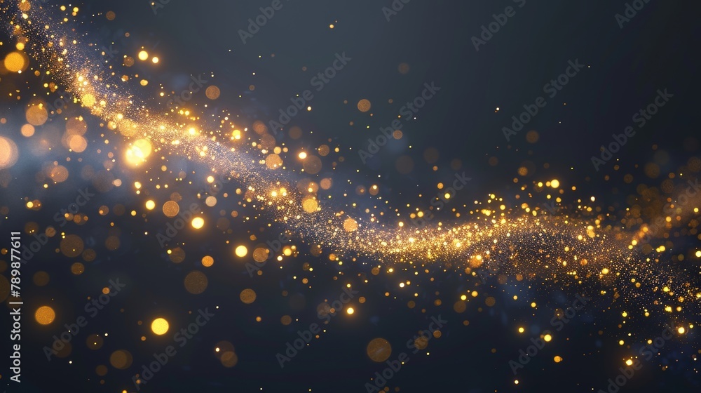 The magic sparkles png isolated on transparent background. An abstract ...