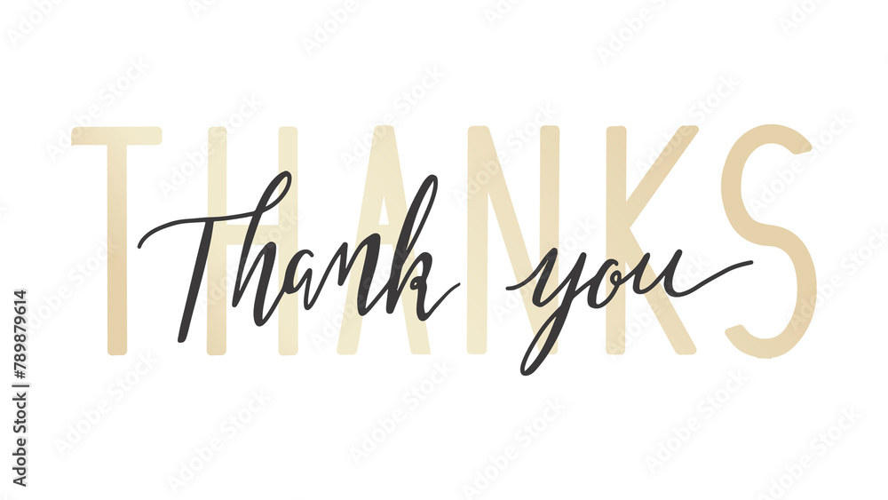 Png thank you lettering transparent collection Stock Illustration ...