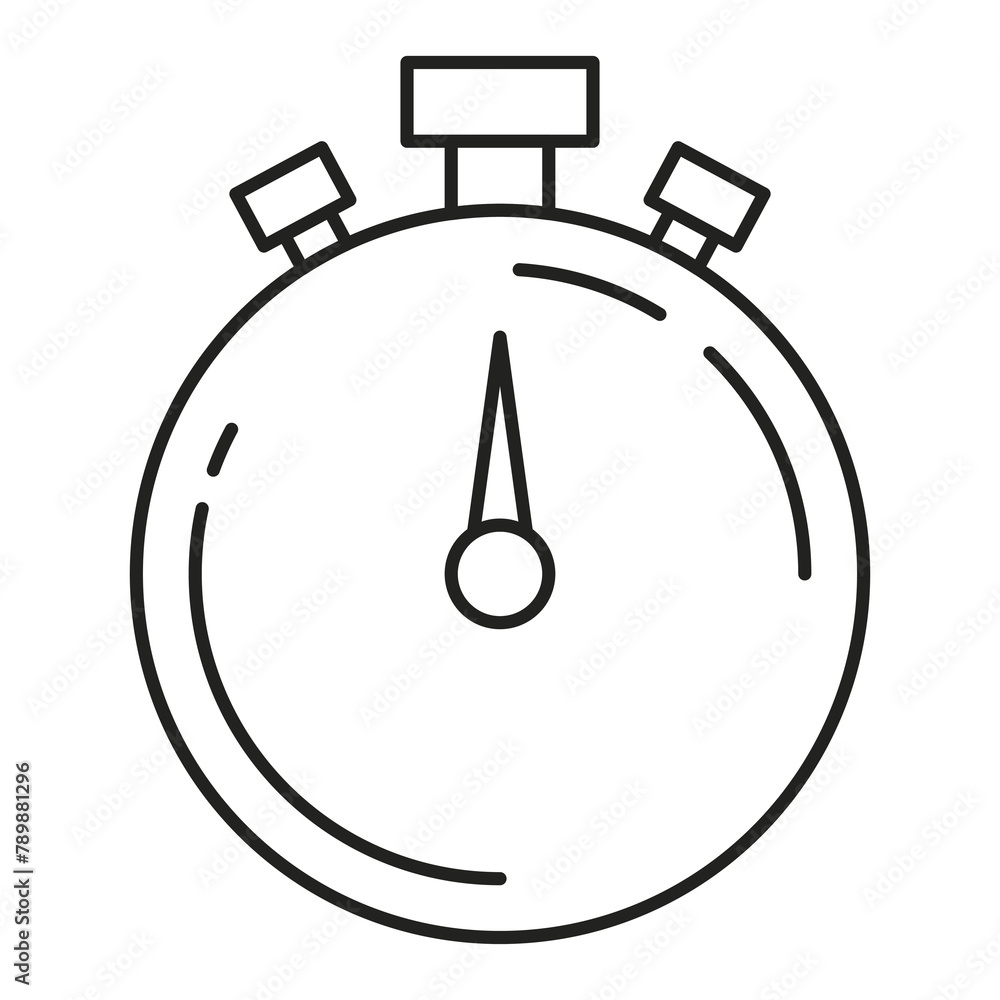 PNG Stopwatch timer, health & wellness minimal line art illustration ...