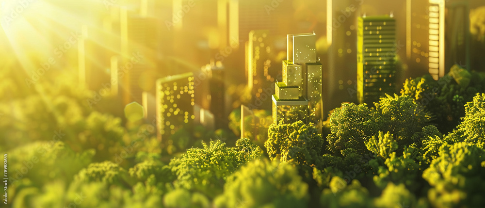 Earth City Biodegradable materials, Integration of urban and natural ...