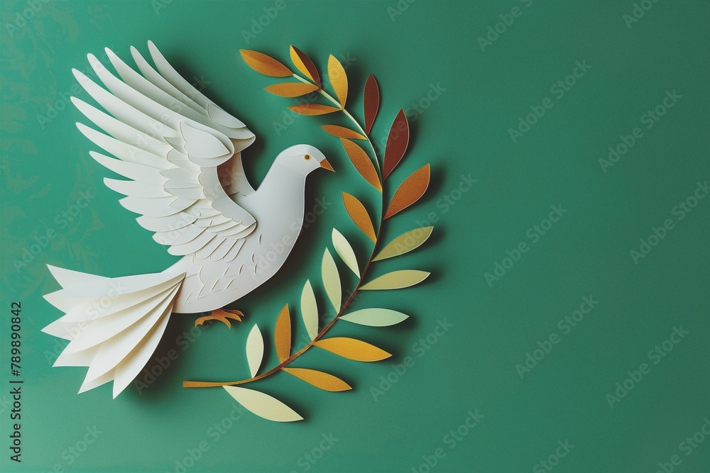 Dove of peace concept. Symbol of freedom and international day of peace ...