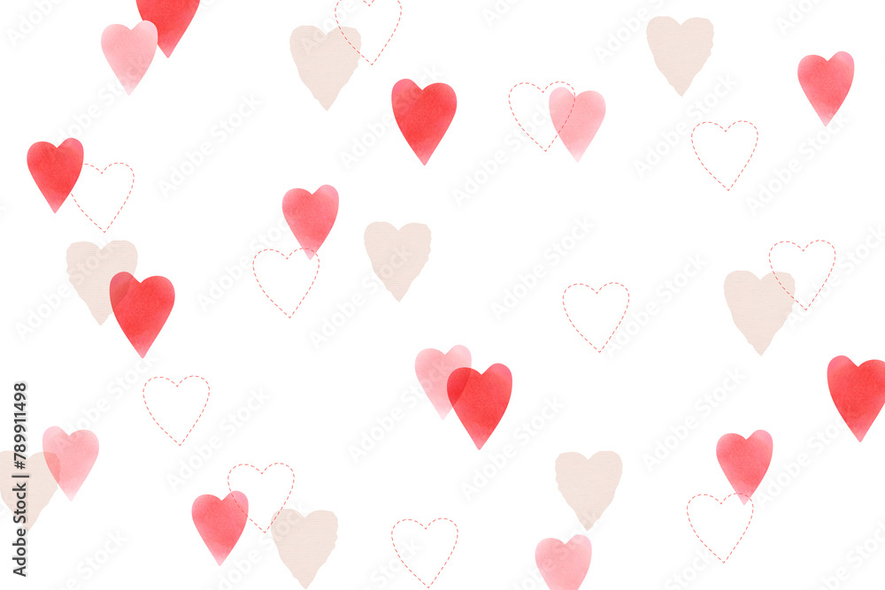 Cute heart pattern png in transparent background Stock Illustration ...