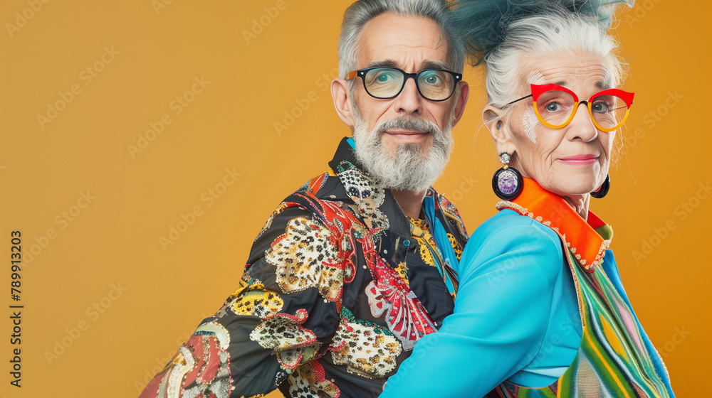 copy space, stockphoto, high resolution, senior Caucasian couple in ...
