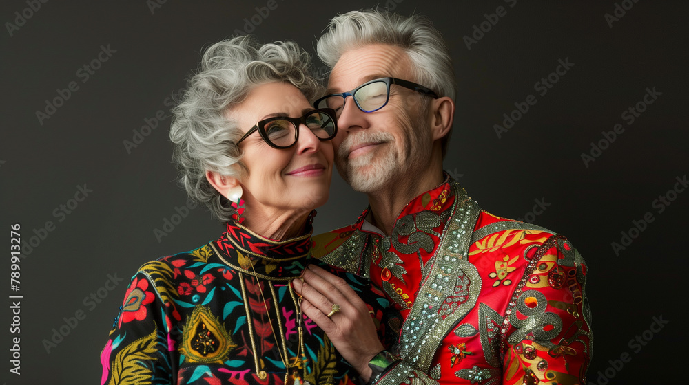 copy space, stockphoto, high resolution, senior Caucasian couple in ...