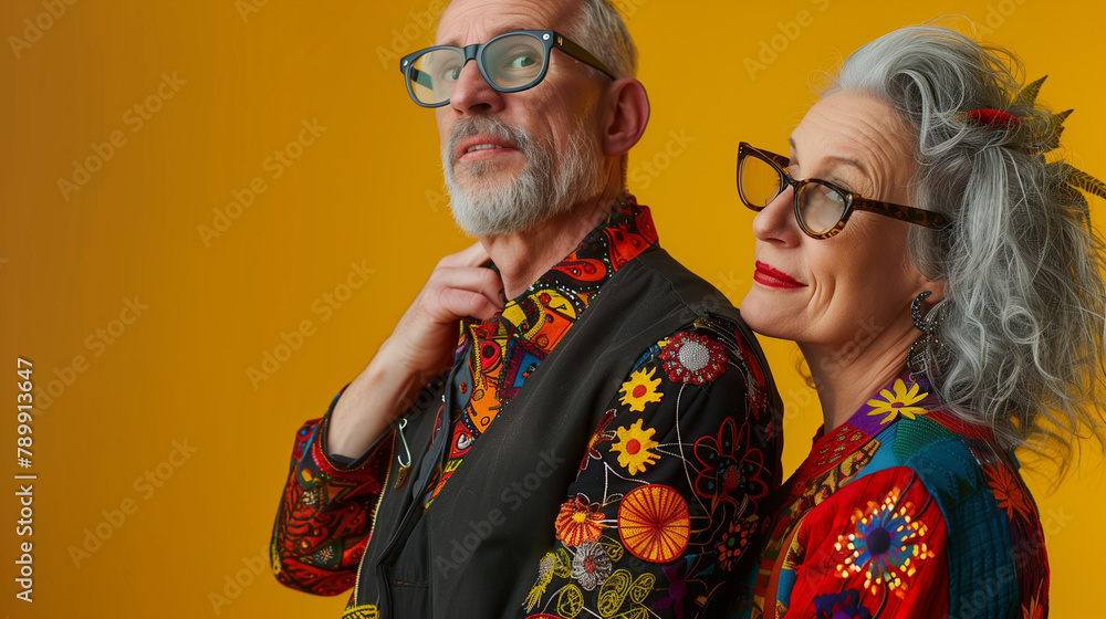 copy space, stockphoto, high resolution, senior Caucasian couple in ...