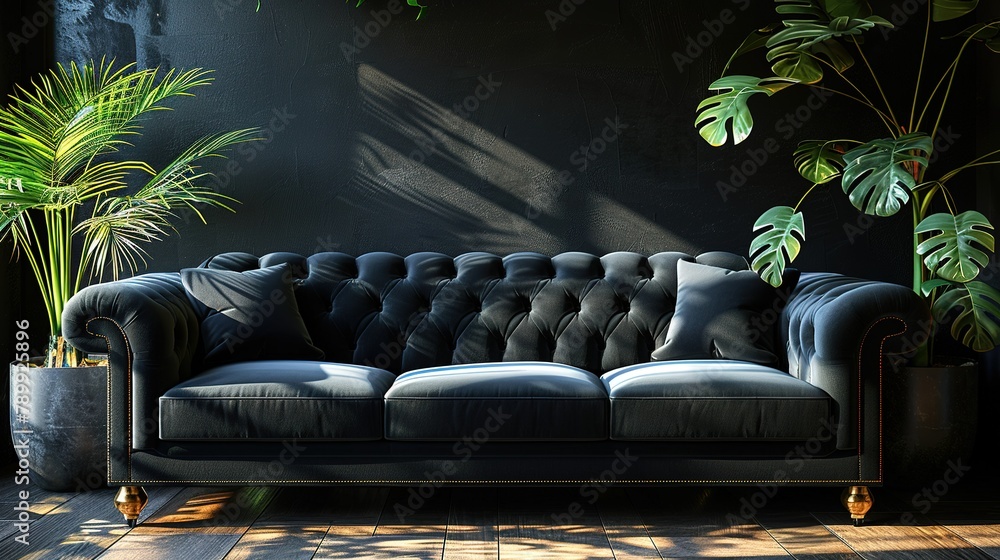 sofa interior room furniture wall design home style luxury background ...