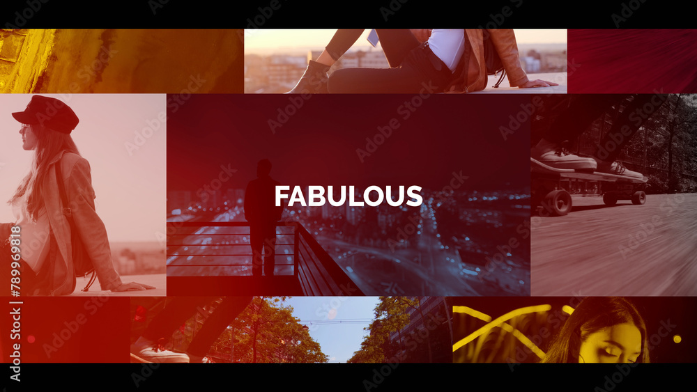 Trendy Media Opener Slideshow template contains 25 placeholders, 15 ...