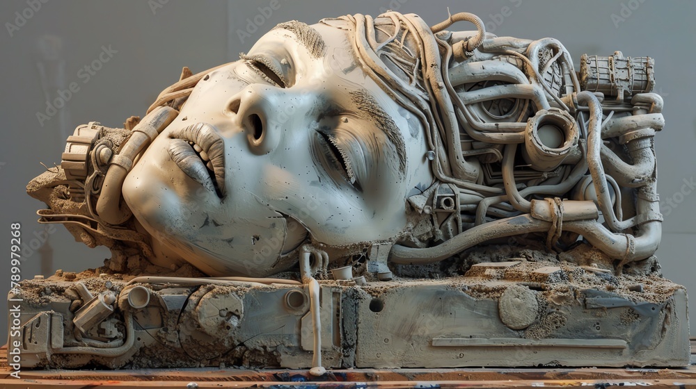 Bring together surrealism and dystopian visions in a clay sculpture ...