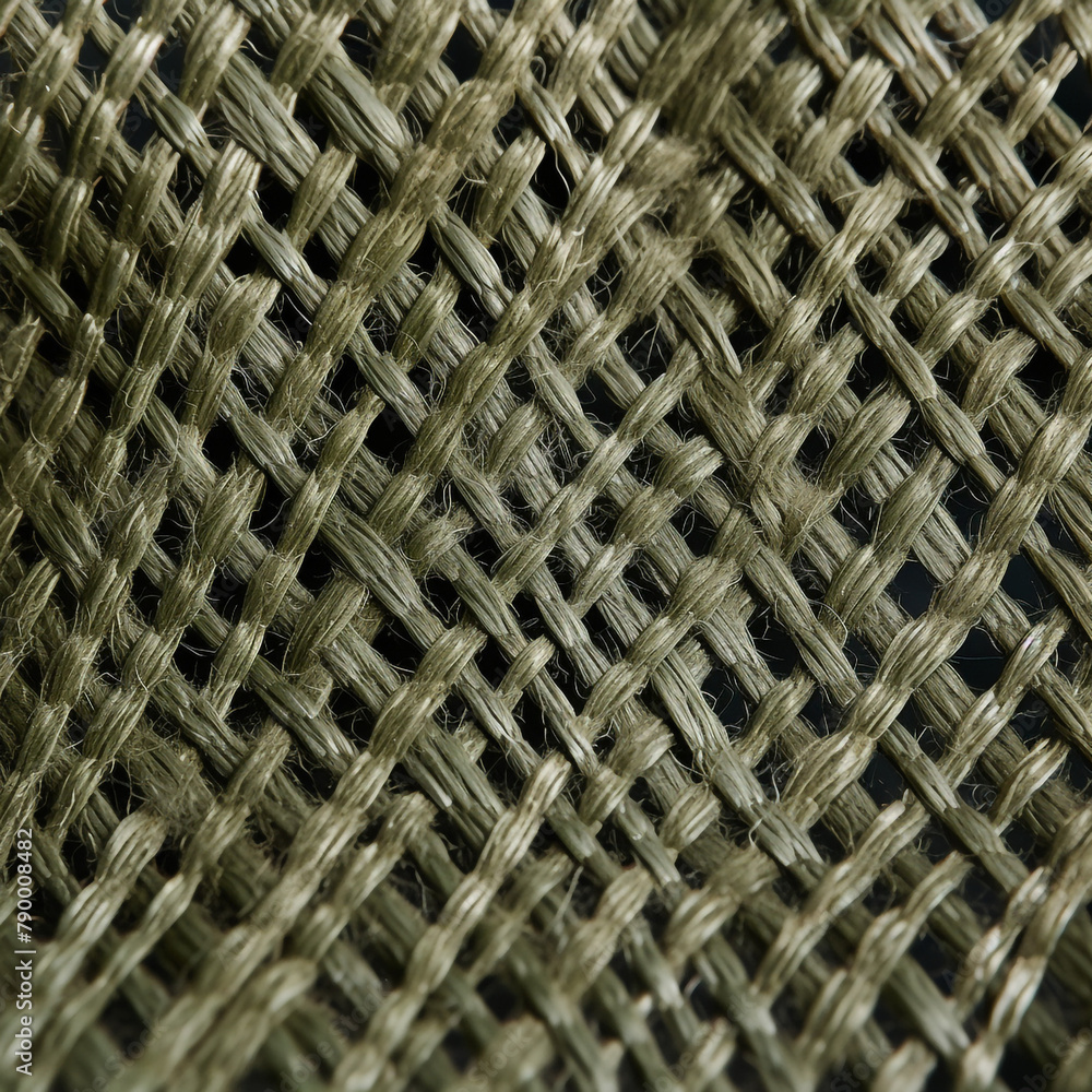 military green hemp sheet fabric zoomed in product photo showcasing ...