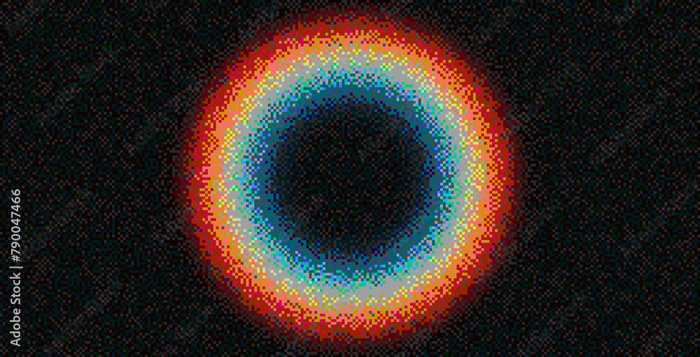 4K Beautiful color gradient background with data mosh glitch noise ...