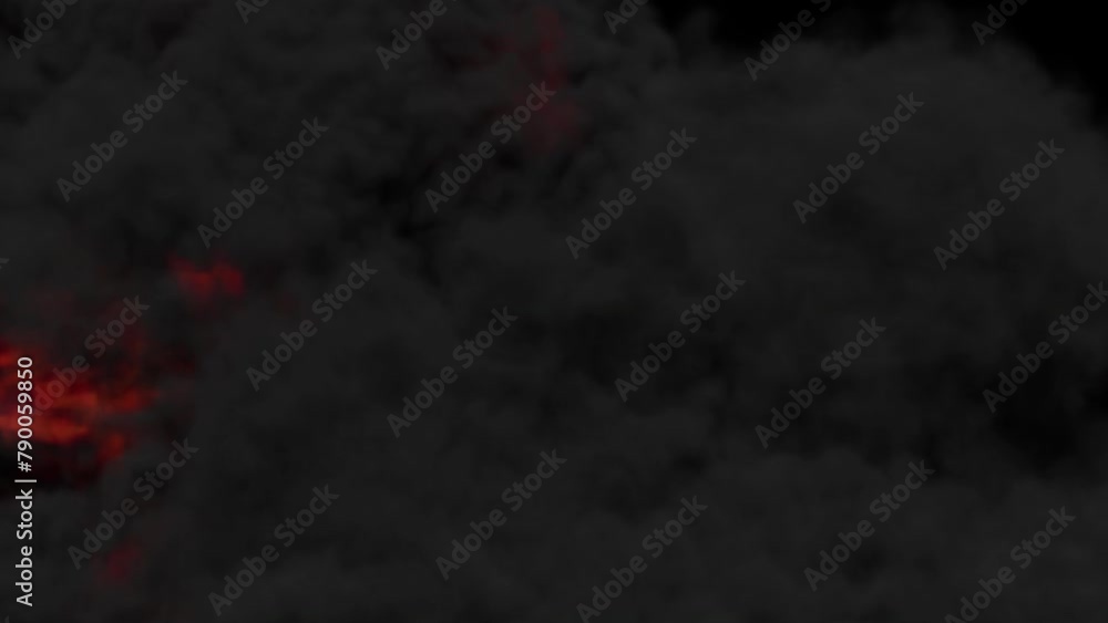 Explosion. This stock motion graphics video shows a powerful explosion ...