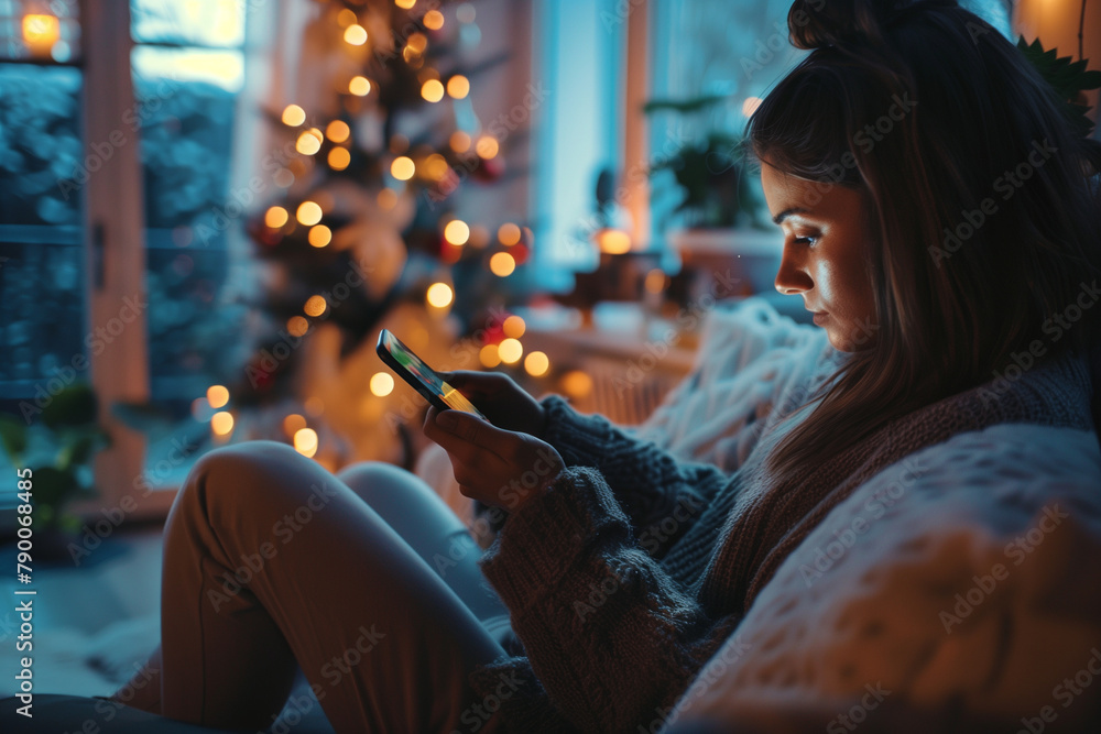 close-up of daily routine of an influencer or blogger, with the ...