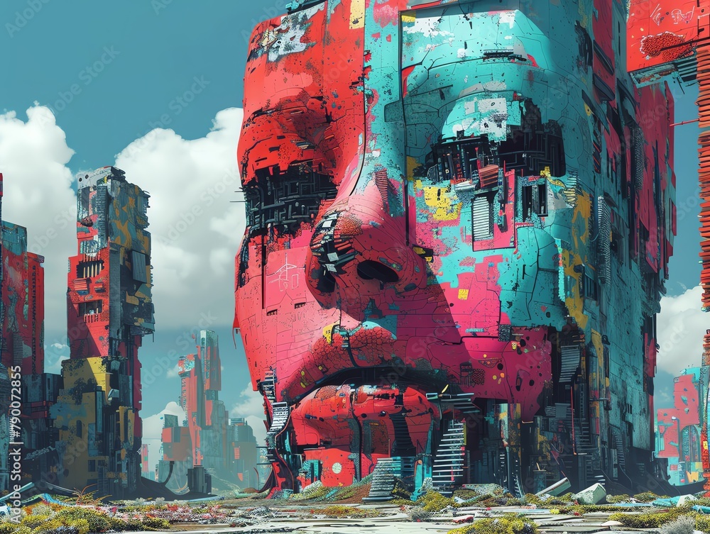 Capture the clash of fashion and dystopia in a panoramic view using ...