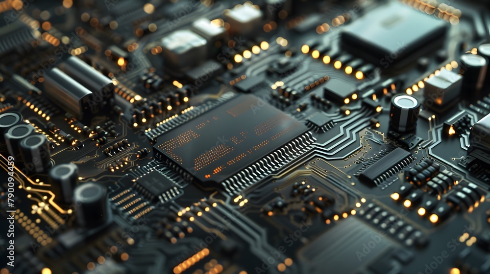 microcontroller technology, captured in full ultra HD high resolution ...