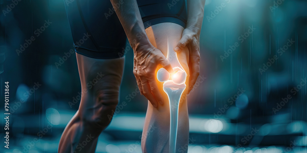 ACL Tear Trauma: The Knee Instability and Swelling - Picture a person holding their knee, with ...