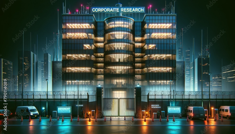 CYBERPUNK MEGA CORPORATION BUILDINGS - Variation 3 - AI GENERATED ...