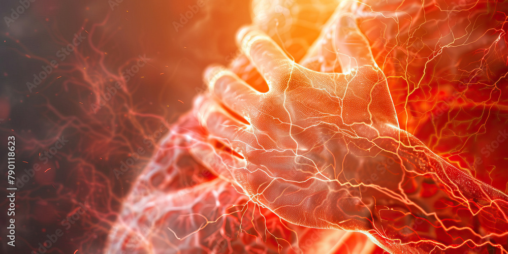 Shingles Suffering: The Rash and Nerve Pain - Visualize a person with a ...