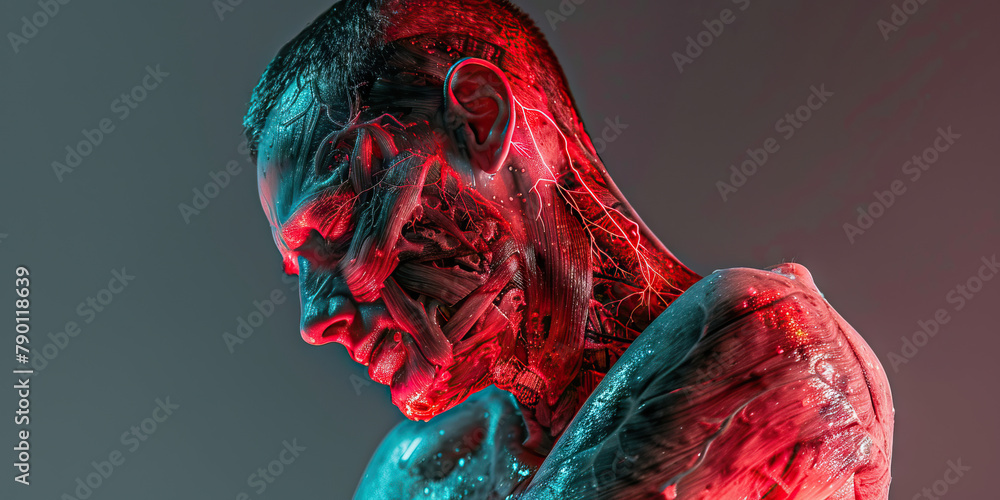 Shingles Suffering: The Rash and Nerve Pain - Visualize a person with a ...