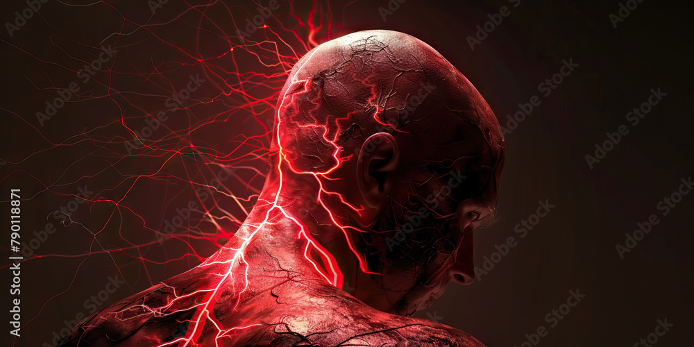 Shingles Suffering: The Rash and Nerve Pain - Visualize a person with a ...