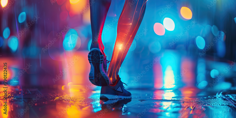 Shin Splint Strain: The Leg Pain and Swelling - Visualize a person ...