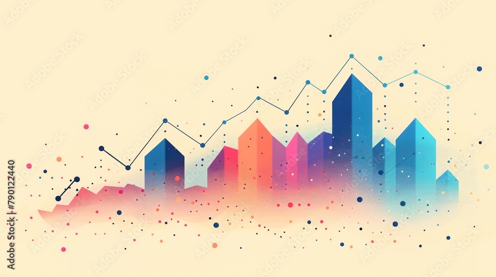 Linear Growth Showcase a simple upward slope representing consistent ...