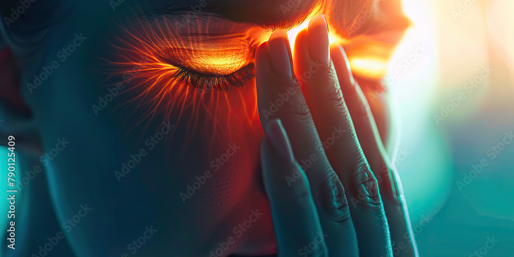 Sinusitis Strain: The Facial Pressure and Congestion - Picture a person ...