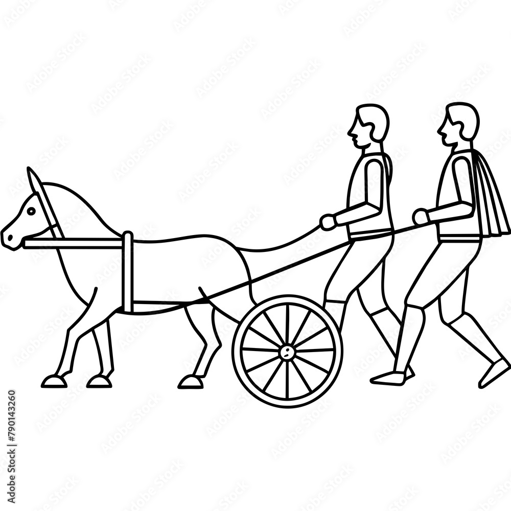 pharaoh-s-chariot-racing - Vector - Vector art - Vector illustration ...