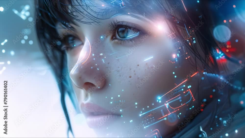 Futuristic Vision: Cyber-Hieroglyphs and Synth Harmonies. Concept ...