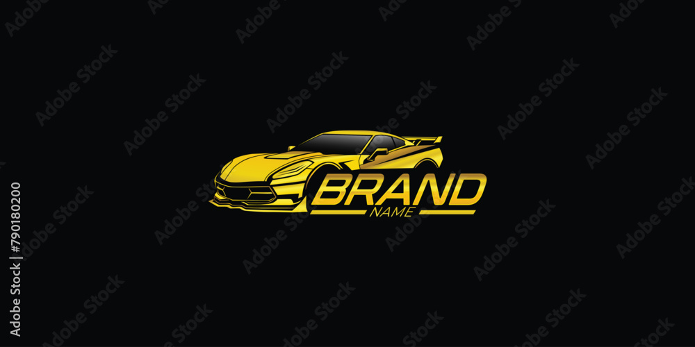 Corvette C7 ZR1 Sports Car Vector Logo Stock Vector | Adobe Stock