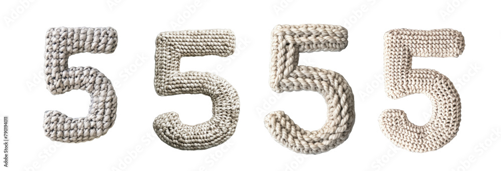 Pack of a alphabet number 5 Letter on Transparent Background - Ai ...