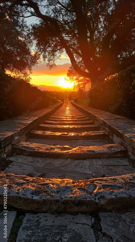 Time travel gateway, ancient mechanism, portal through ages, centered ...