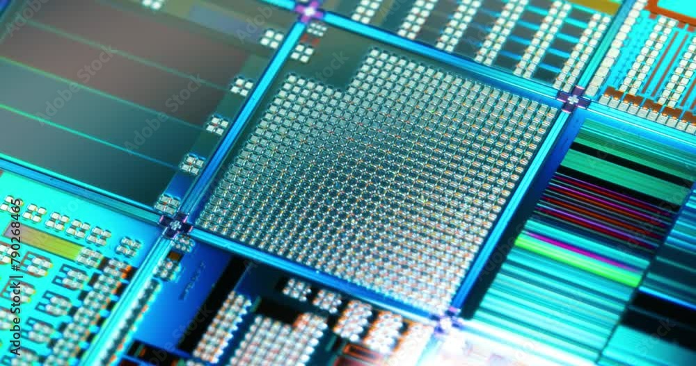 Silicon semiconductor wafer close-up. In electronics, a wafer also ...